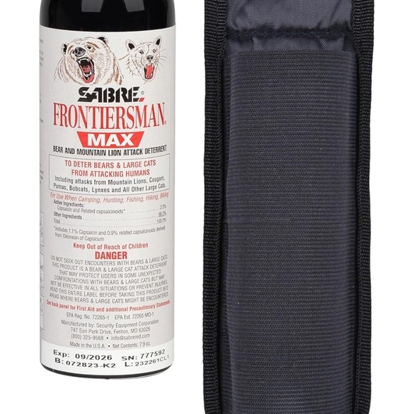 Sabre Frontiersman | Other | Bear And Mountain Lion Spray Deterrent ...